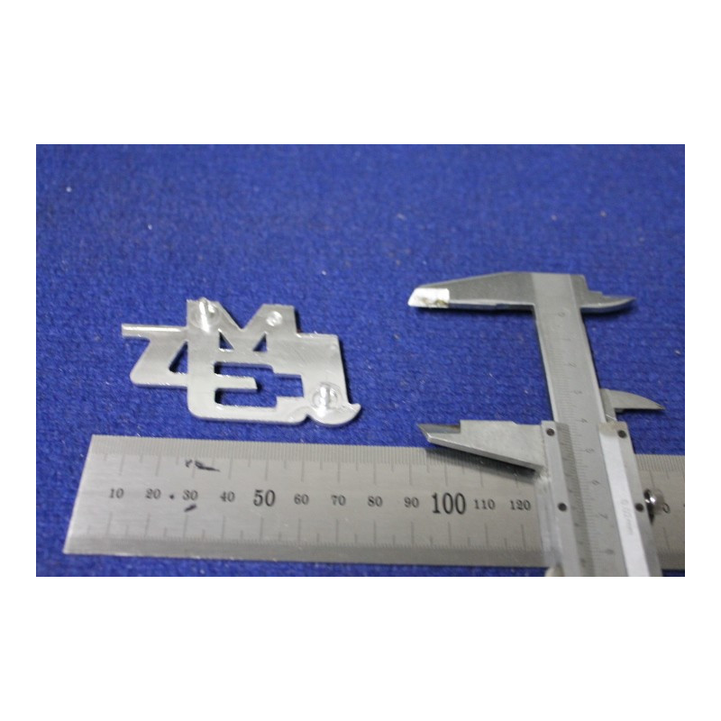 EMBLEM "JM3 S" METAL CHROME